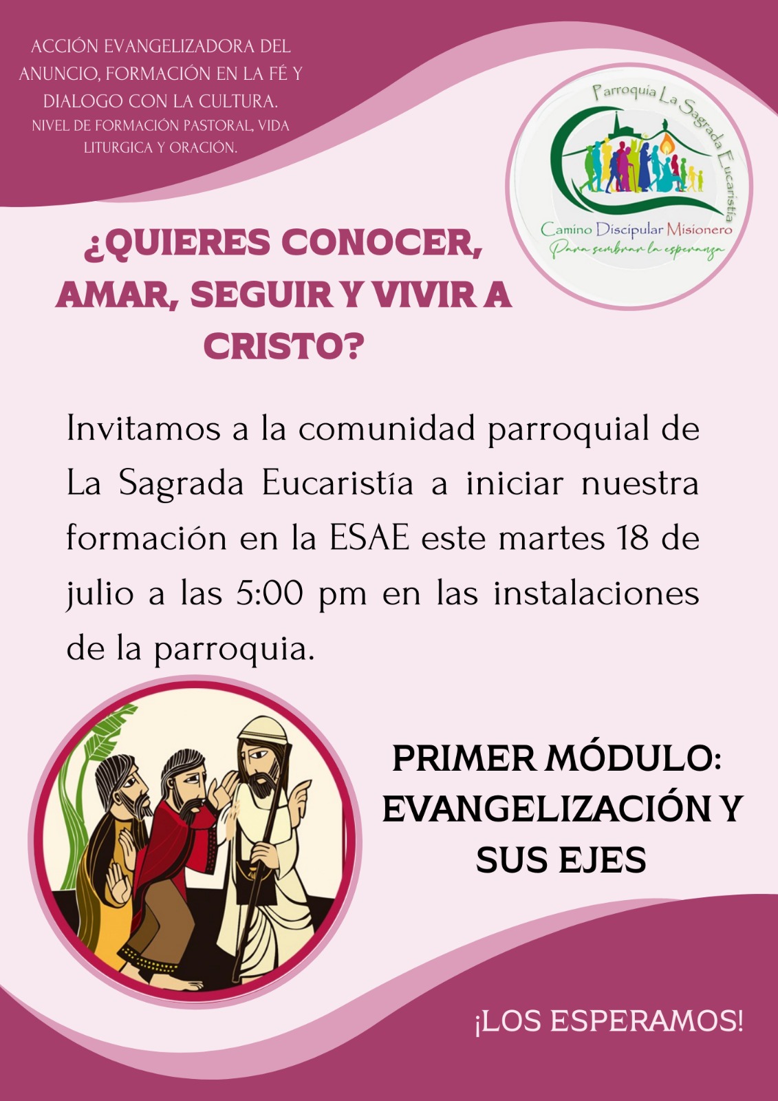 Primer módulo: Evangelización y sus ejes” de la ESAE | Arquidiócesis de ...